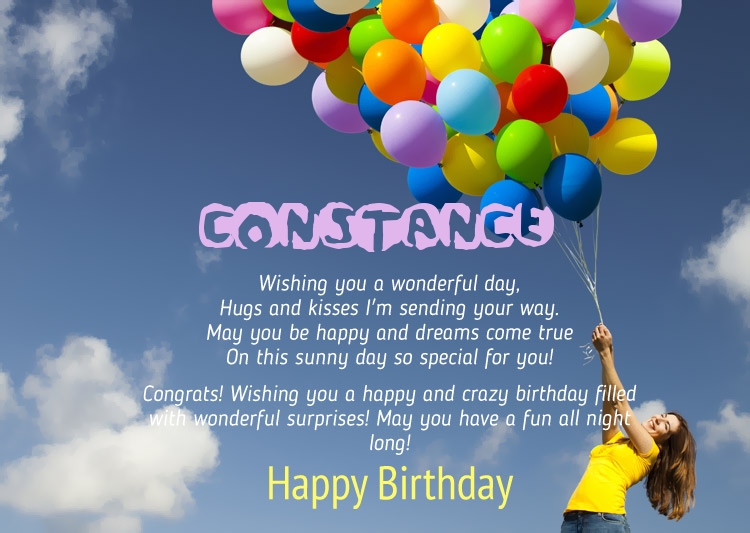 Happy Birthday Constance pictures congratulations. Happy Birthday Constance pictures congratulations.